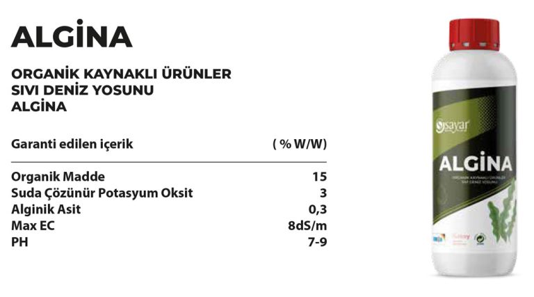 ALGİNA - SAYAR TARIM